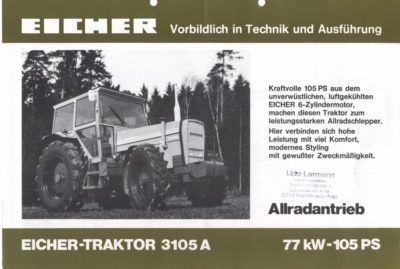 1977-1982 EICHER 3105 – 3133 – HOME : Eicher Brochures