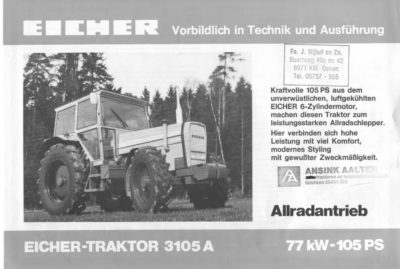 1977-1982 EICHER 3105 – 3133 – HOME : Eicher Brochures