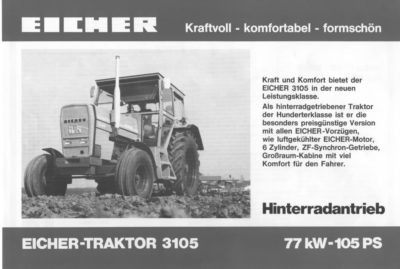 1977-1982 EICHER 3105 – 3133 – HOME : Eicher Brochures